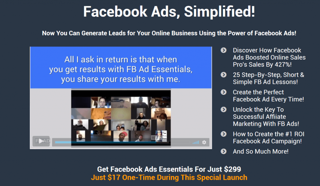 Facebook Ad Essentials Coupon Discount Code > 94% Off Promo Deal