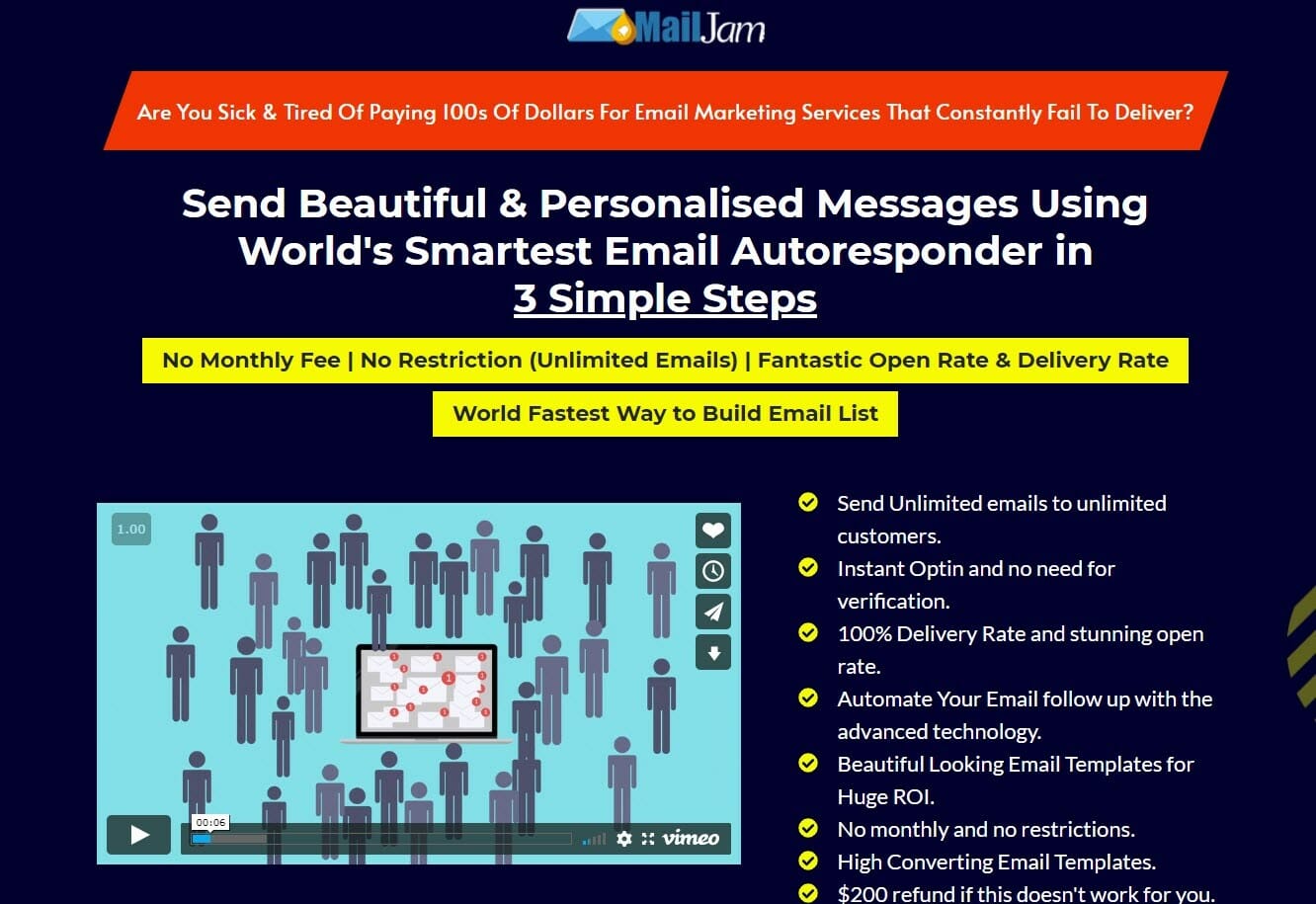 MailJam Coupon Code > 80% Off Promo Deal